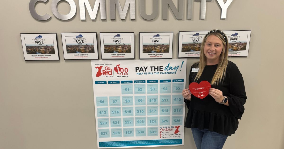 Commonwealth Credit Union's 31 Days to Go Red